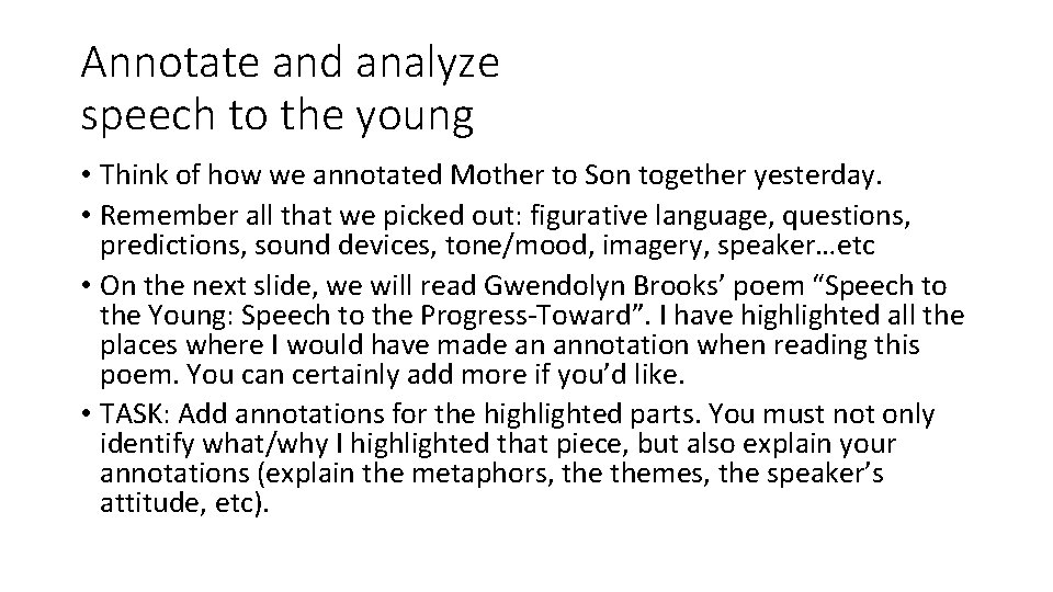 Bellringer 12417 In your journal use figurative language
