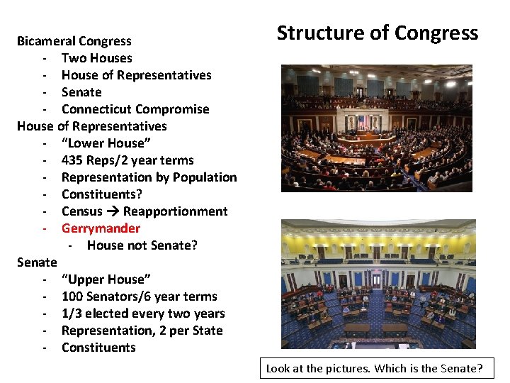 The Legislative Branch Congress Unit Essential Question How
