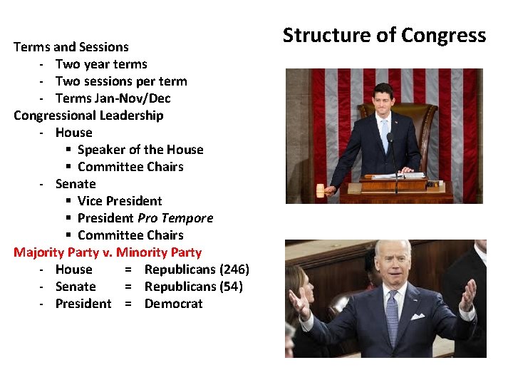 The Legislative Branch Congress Unit Essential Question How