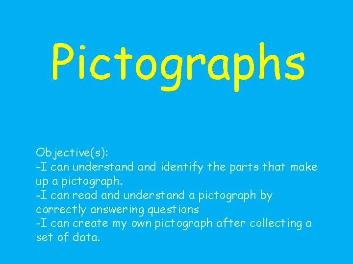 Bar Graphs CCSS 3 MD B 3 Objectives