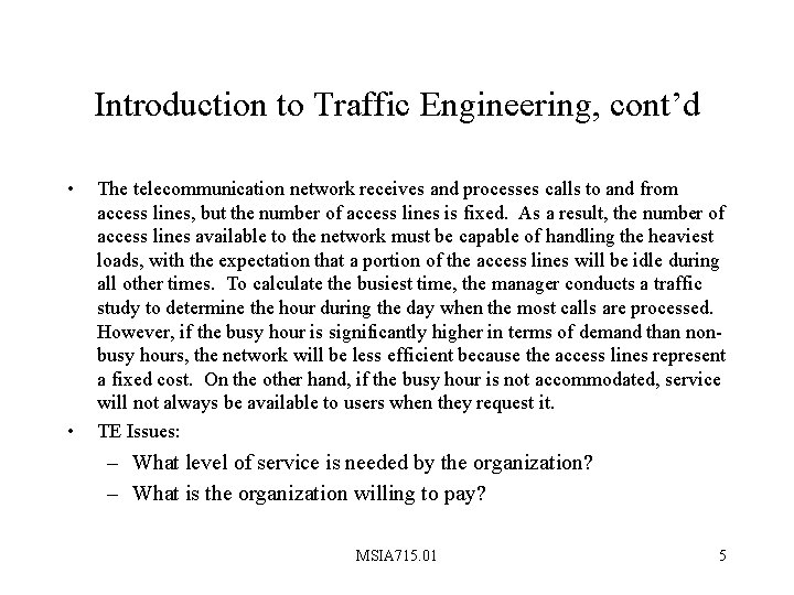 Introduction to ComponentBased Network System Engineering Not a