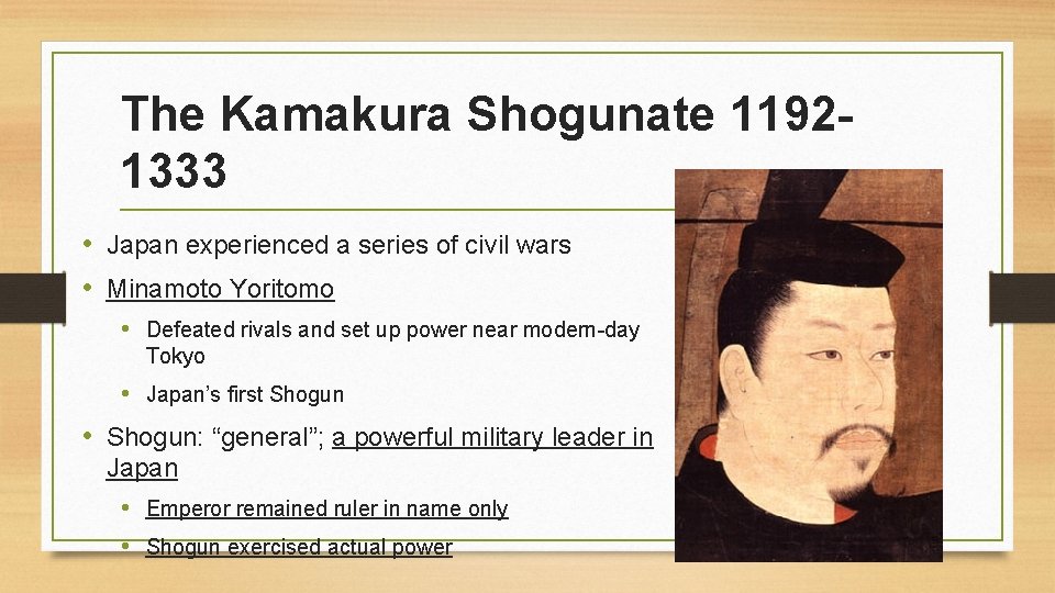 Medieval Japan ESSENTIAL QUESTION How might religious beliefs