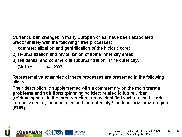 BLOCK 1 INTRODUCTION TO URBAN PLANNING Lesson 1