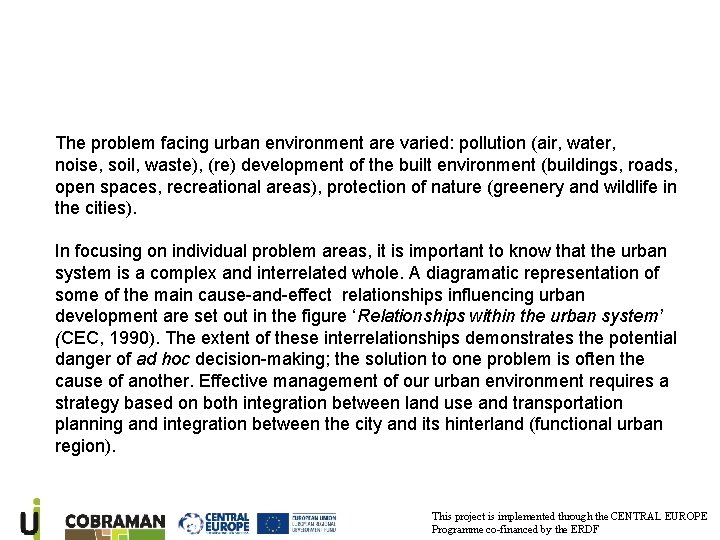 BLOCK 1 INTRODUCTION TO URBAN PLANNING Lesson 1