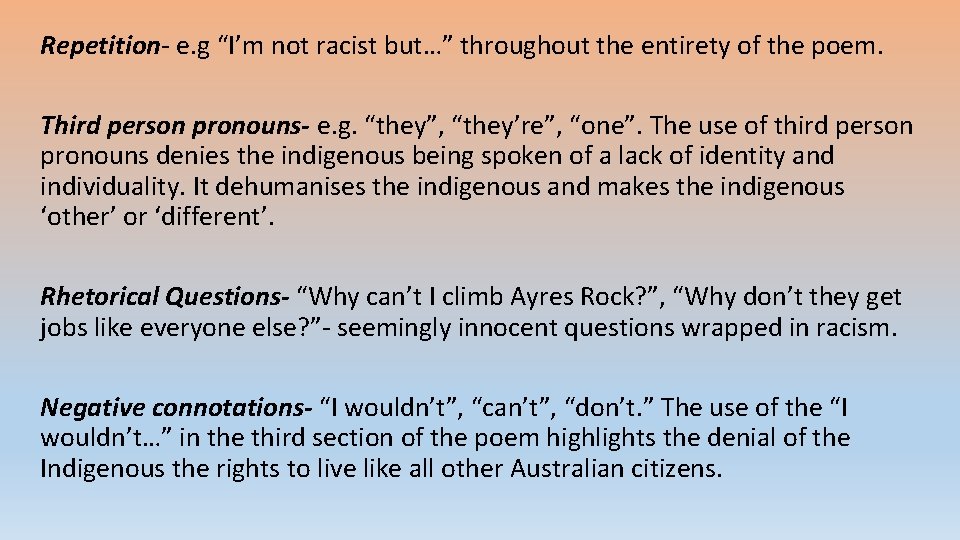 Im not Racist But A poem by Dr