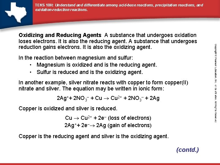 TEKS 10 H Understand differentiate among acidbase reactions