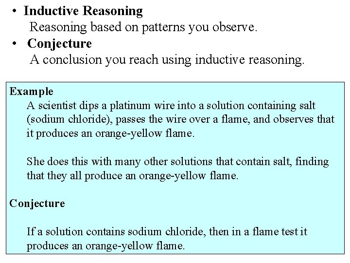 2 1 Patterns and Inductive Reasoning Objective Use