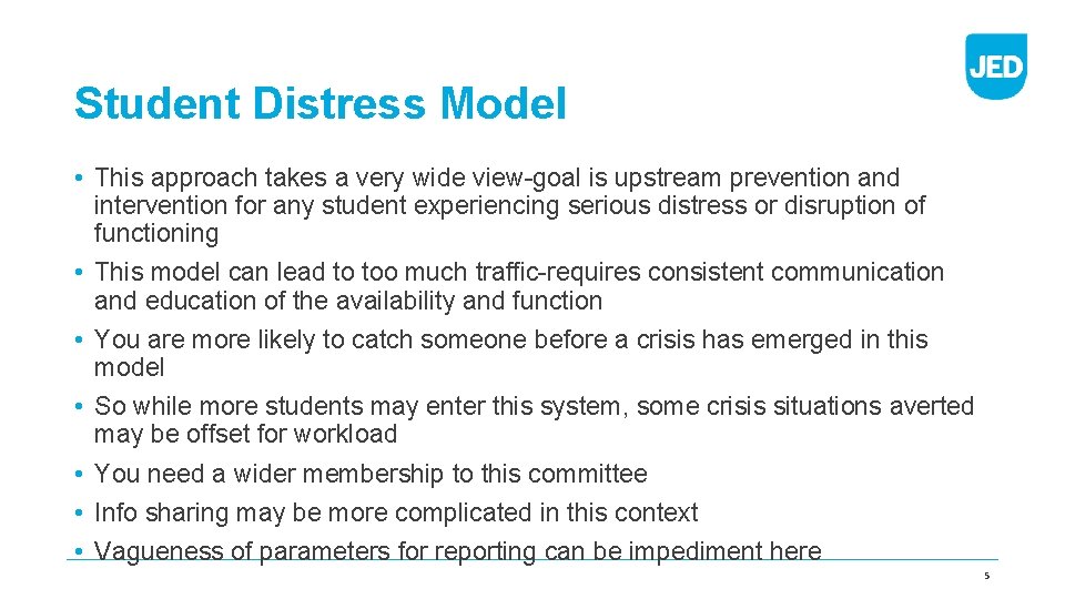 Developing Response Plans to Address Student Distress BIT