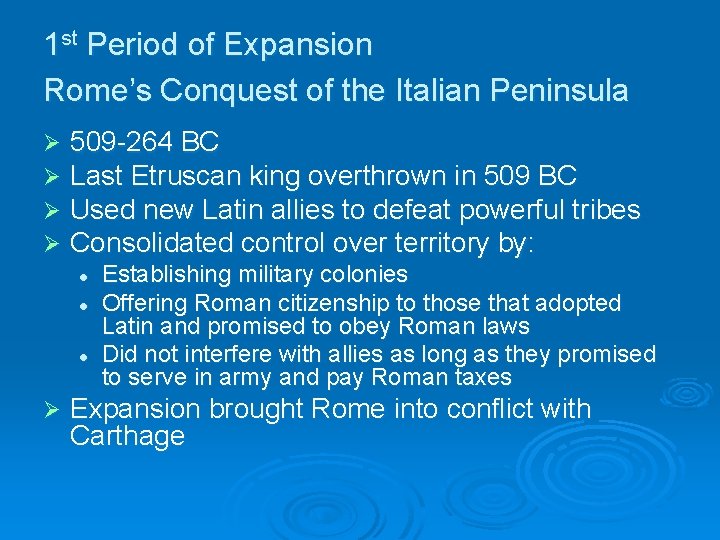 From Republic To Empire From Republic to Empire