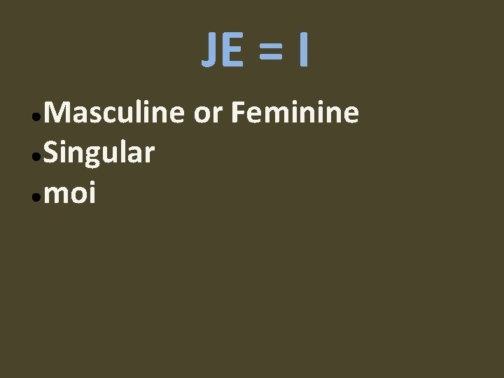 French Subject Pronouns Lets start with a lesson