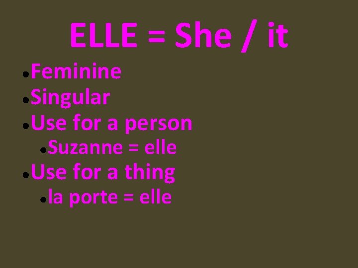 French Subject Pronouns Lets start with a lesson