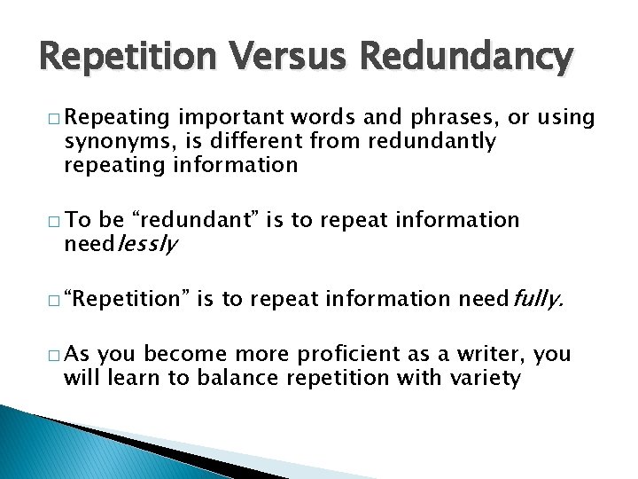 Cohesion Cohesion For readers to be able to