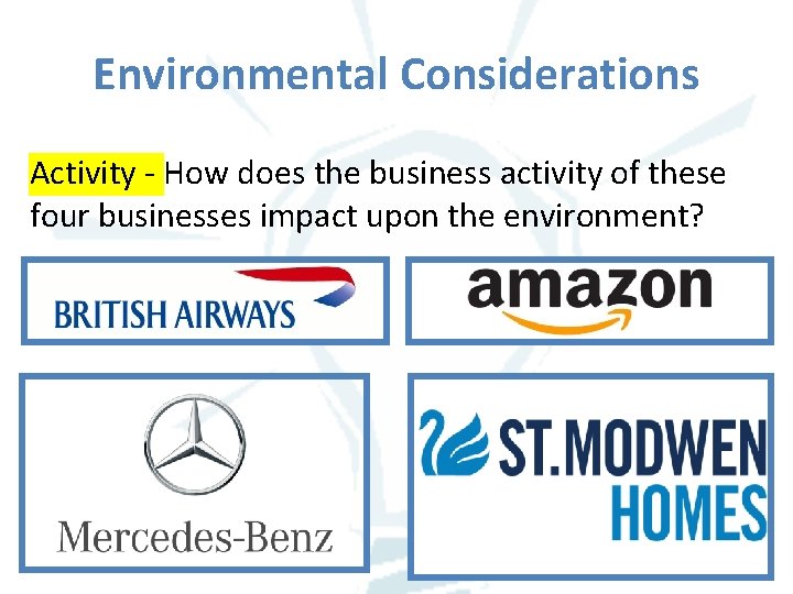 Year 12 Business Environmental and ethical considerations Key