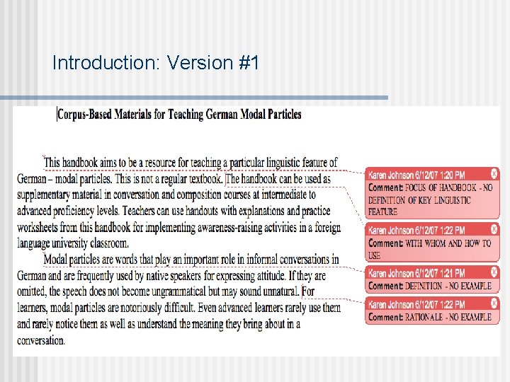 CALPER Publications From Handouts to Pedagogical Materials Sample