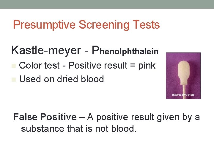 HOW IS BLOOD EVIDENCE USED IN FORENSICS How