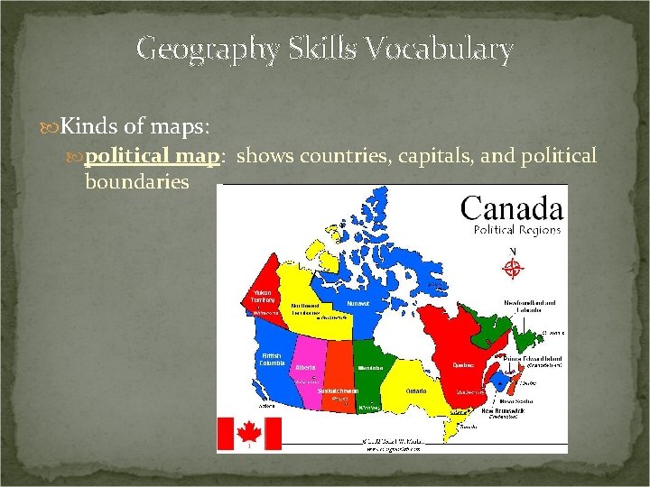 Geography Skills Vocabulary Geography Skills Vocabulary Globes models