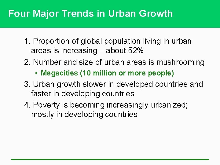 Sustainable Cities Chapter 22 Most cities are places