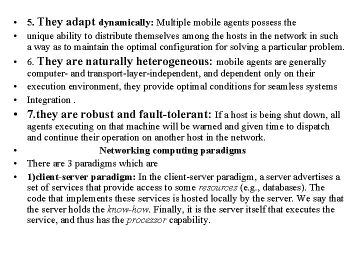 MOBILE AGENTS What is a software agent Definition