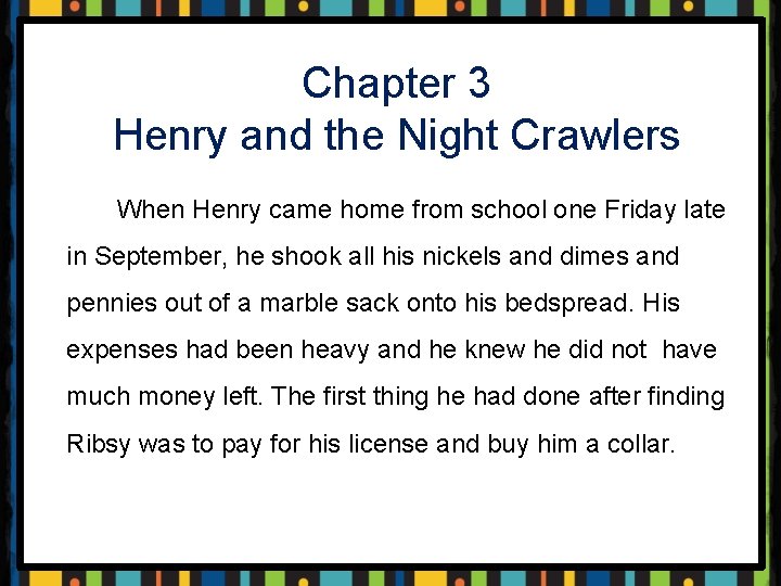 HENRY HUGGINS by Beverly Cleary Chapter 2 Review
