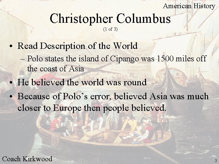 American History Age of Exploration Columbus Reaches the