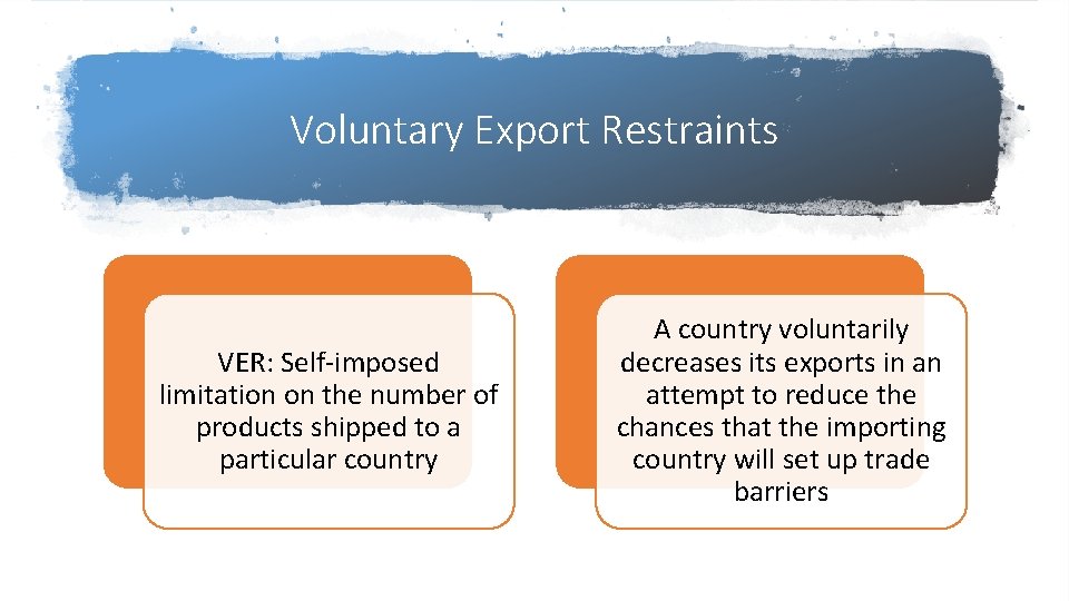 Economic Trade Barriers and Agreements Arguments for and