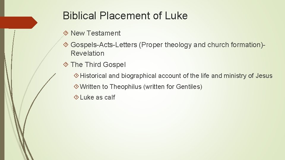 The Gospel of Luke Wednesday September 9 2020