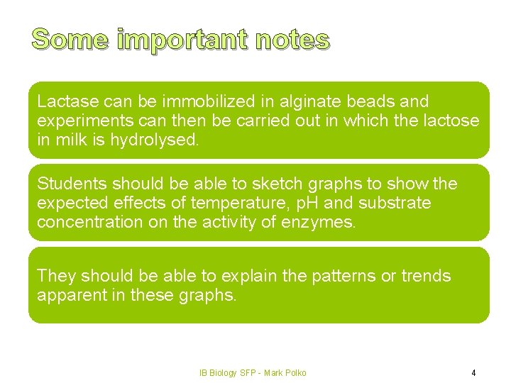 Topic 2 Molecular biology 2 5 Enzymes IB
