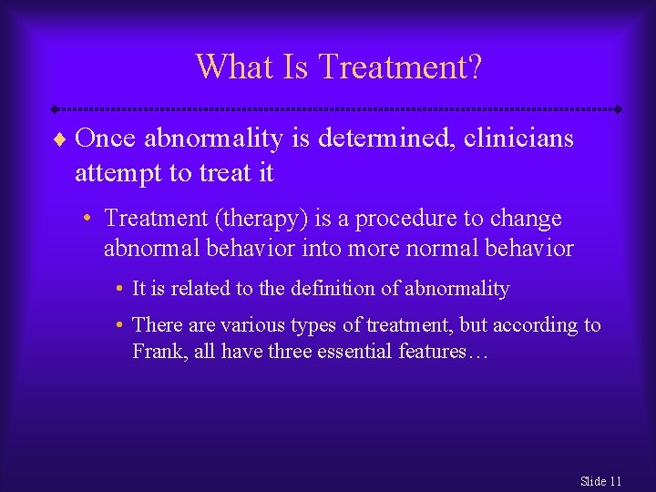 Chapter 1 Abnormal Psychology Past and Present Slides