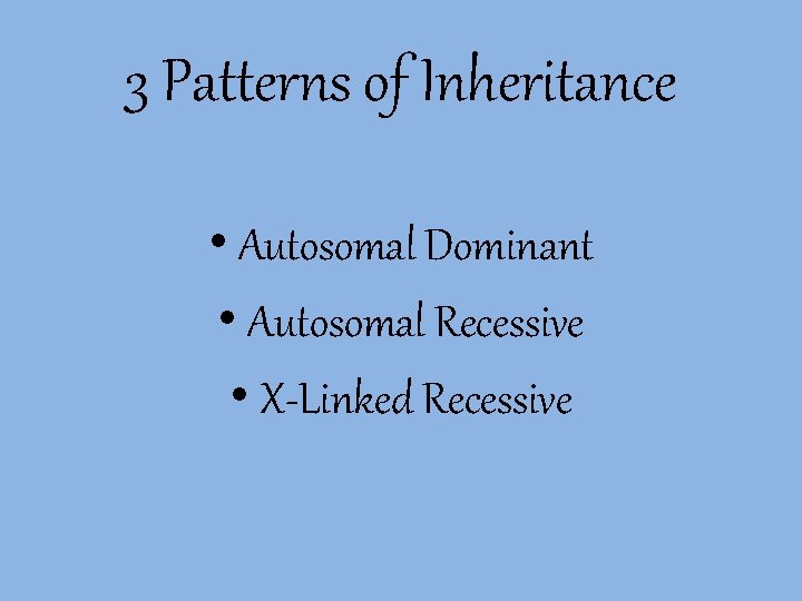Pedigree Analysis Biology 103 The key g n
