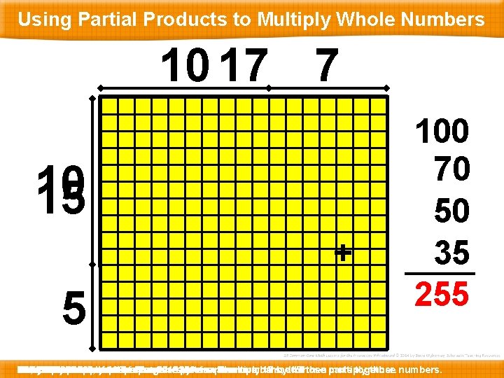 Using Partial Products to Multiply Whole Numbers 5