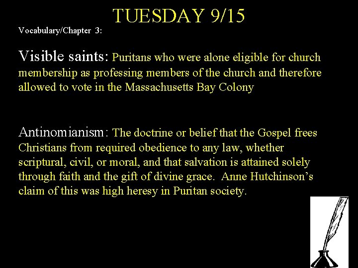 MONDAY 914 VocabularyChapter 3 Enclosure movement The process