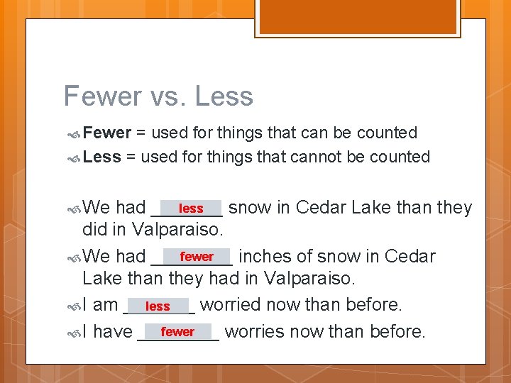 Commonly Confused Words Week 2 Anderson Bult Lose