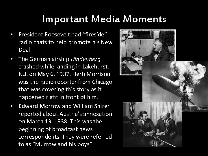 History of American Journalism The 1930s Rebecca Sessions
