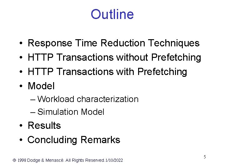 PREFETCHING INLINES TO IMPROVE WEB SERVER LATENCY Ronald
