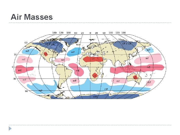Air Masses Chapter 21 Section 1 Global Wind