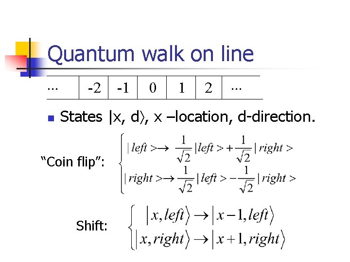 Quantum random walks and quantum algorithms Andris Ambainis