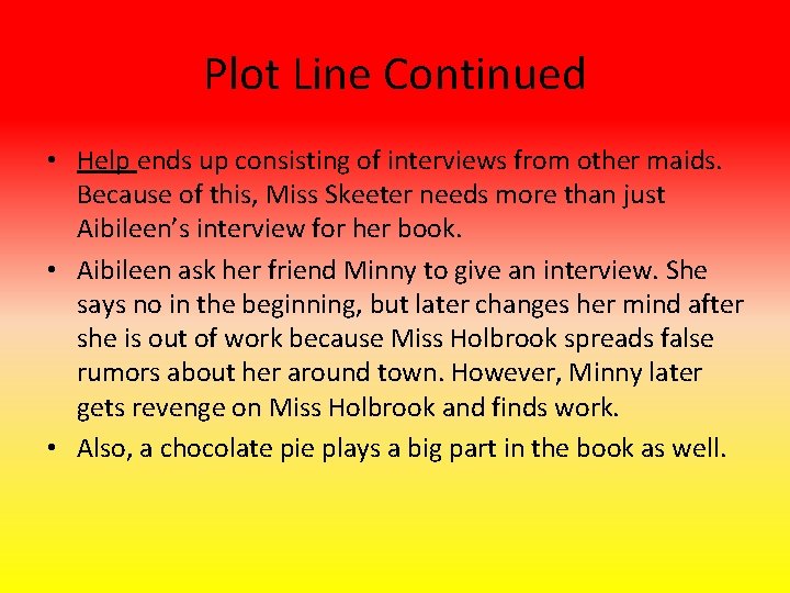 The Help By Haley Armstrong Main Characters Aibileen