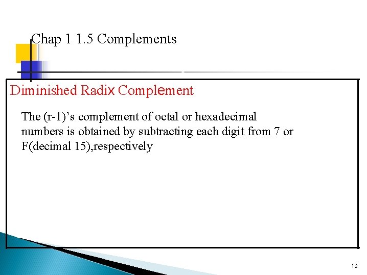 CHAPTER 1 Digital Systems and Binary Numbers Chap