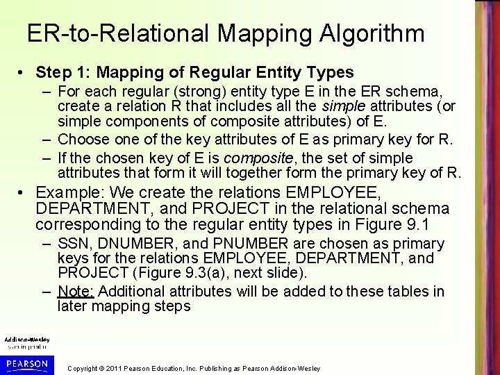 Chapter 9 Relational Database Design By Er And