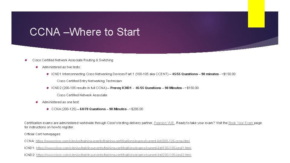 Back to Basics CCNA STEVE BAKER TEACHING INSTRUCTOR