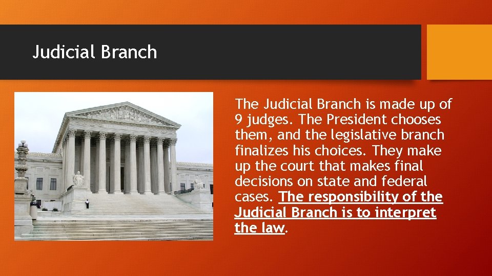 Three Branches of Government Grade 8 Social Studies