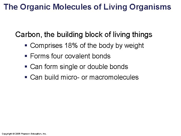 Human Biology Chapter 2 Chemistry of living things