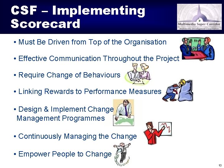 Best Practice Implementation CSFs Lesson Learned Balanced Scorecard