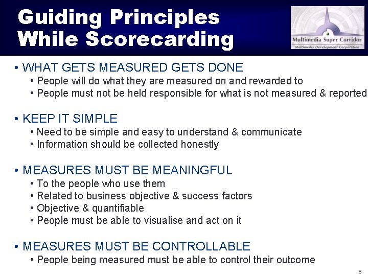 Best Practice Implementation CSFs Lesson Learned Balanced Scorecard