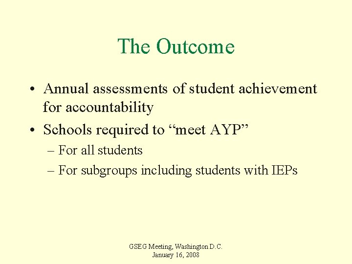 Who Are The 2 Students eligible to be