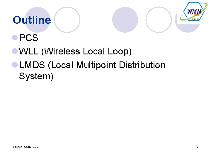 Chapter 3 Introduction of Wireless and Mobile Systems