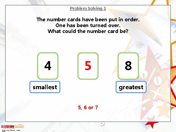 Year 1 Place Value Ordering Numbers Classroom Secrets