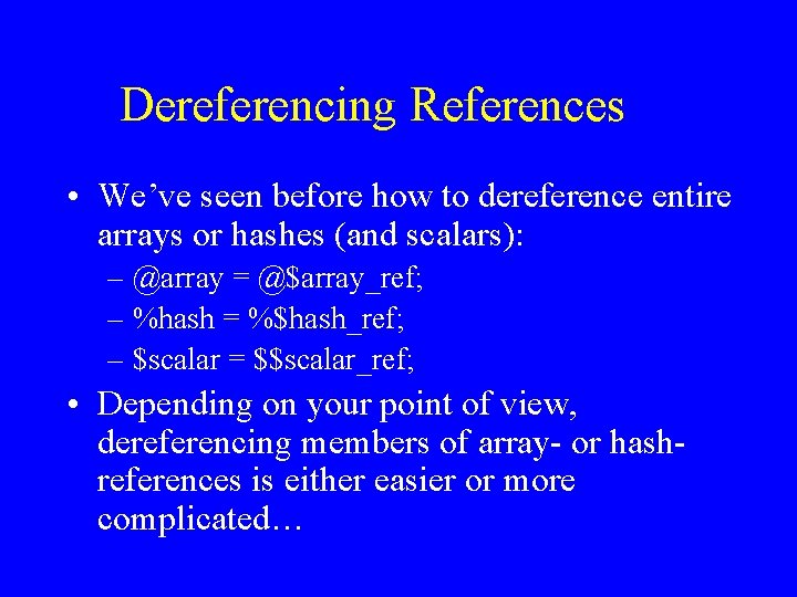 Objected Oriented Perl An introduction because I dont
