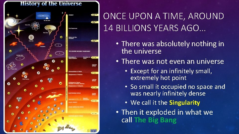 FORMATION OF THE UNIVERSE THE BIG BANG THEORY
