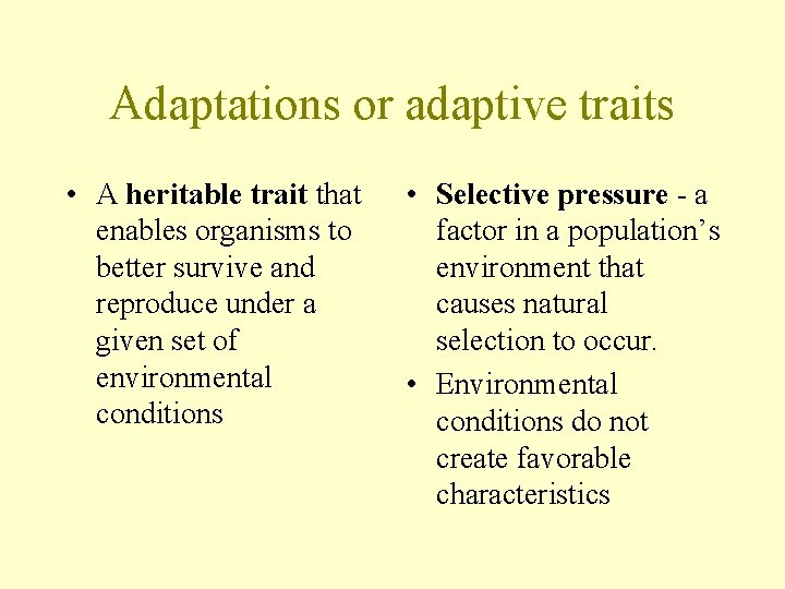 Evolution Biodiversity Chapter 5 Origins of life Chemical